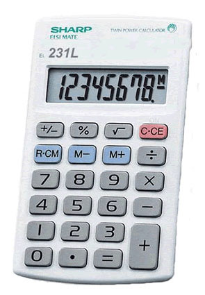 Abacus Calculators | Sharp EL231L
