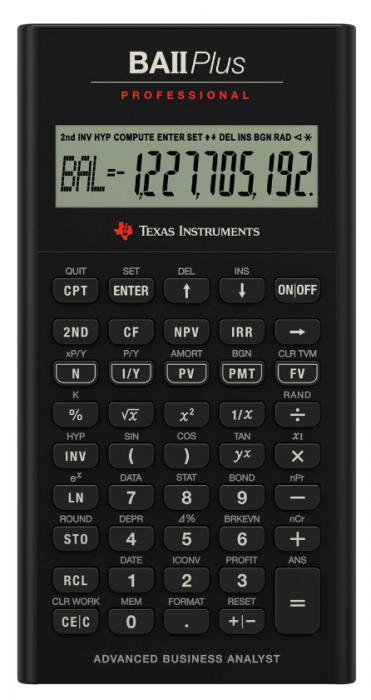 Abacus Calculators | Texas instruments BAII Plus PRO